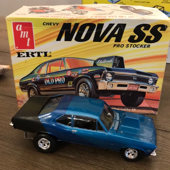 amt | Toys | Vintage Amt Ertl Built Model Chevy Nova Ss Pro Stocker ...